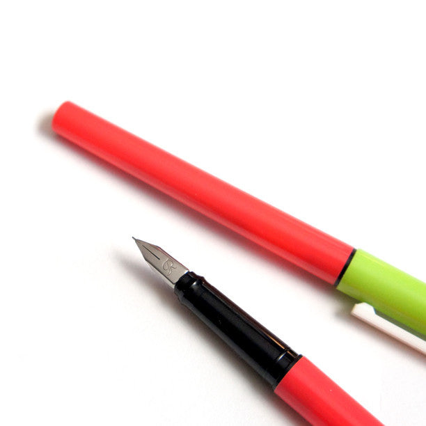 Vintage Reynolds Fountain Pen (Pretty in Pink and Lime)